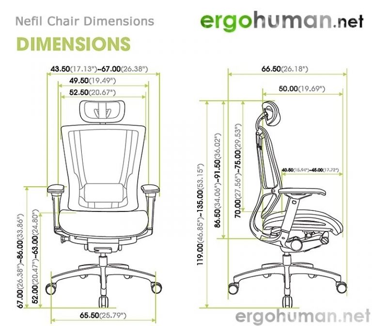 Nefil Office Chair Adjustments - Ergohuman Office Chairs